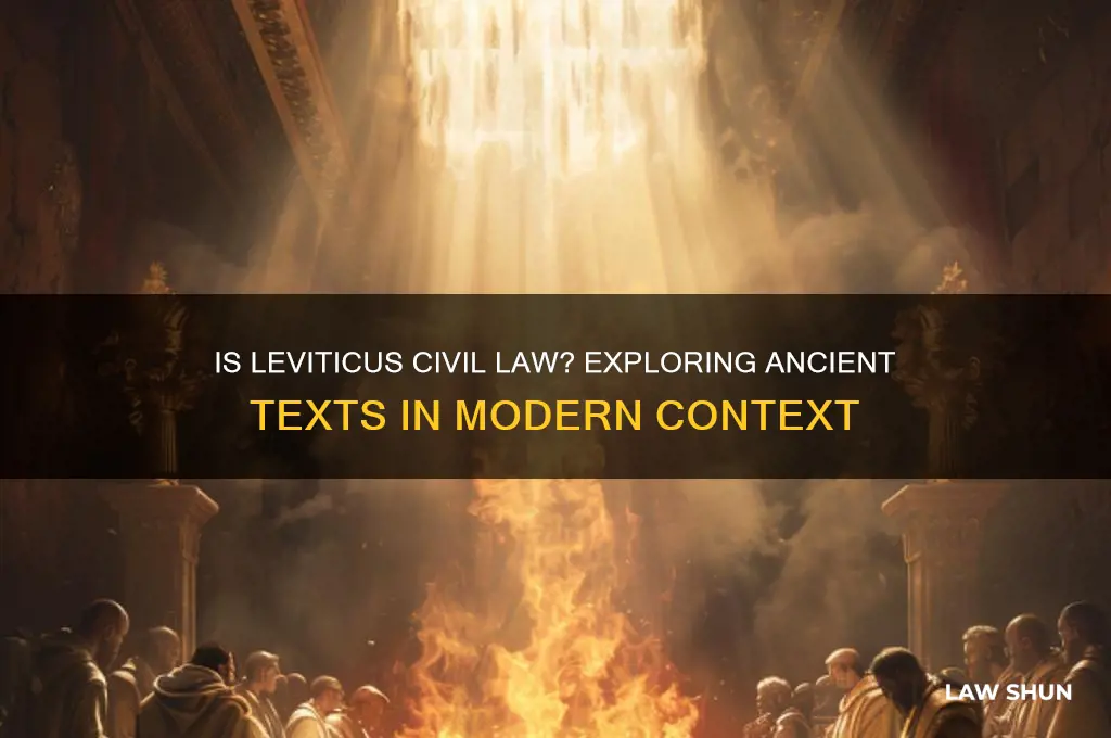 Is Leviticus Civil Law? Exploring Ancient Texts In Modern Context | LawShun