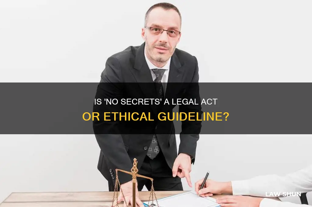 Is 'No Secrets' A Legal Act Or Ethical Guideline? | LawShun