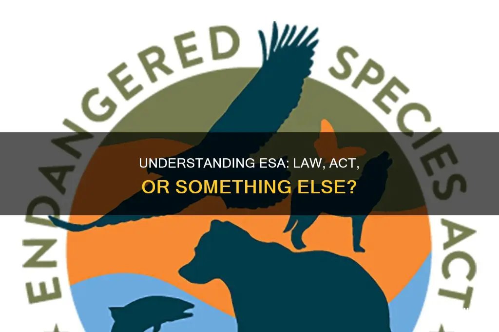 Understanding Esa: Law, Act, Or Something Else? | LawShun