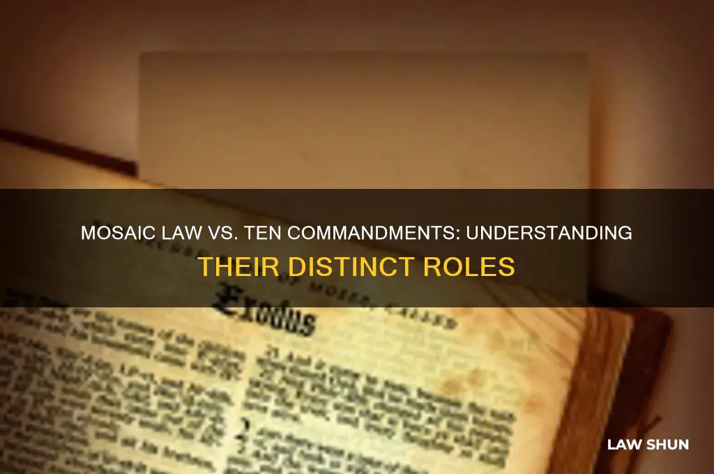 Mosaic Law Vs. Ten Commandments: Understanding Their Distinct Roles ...