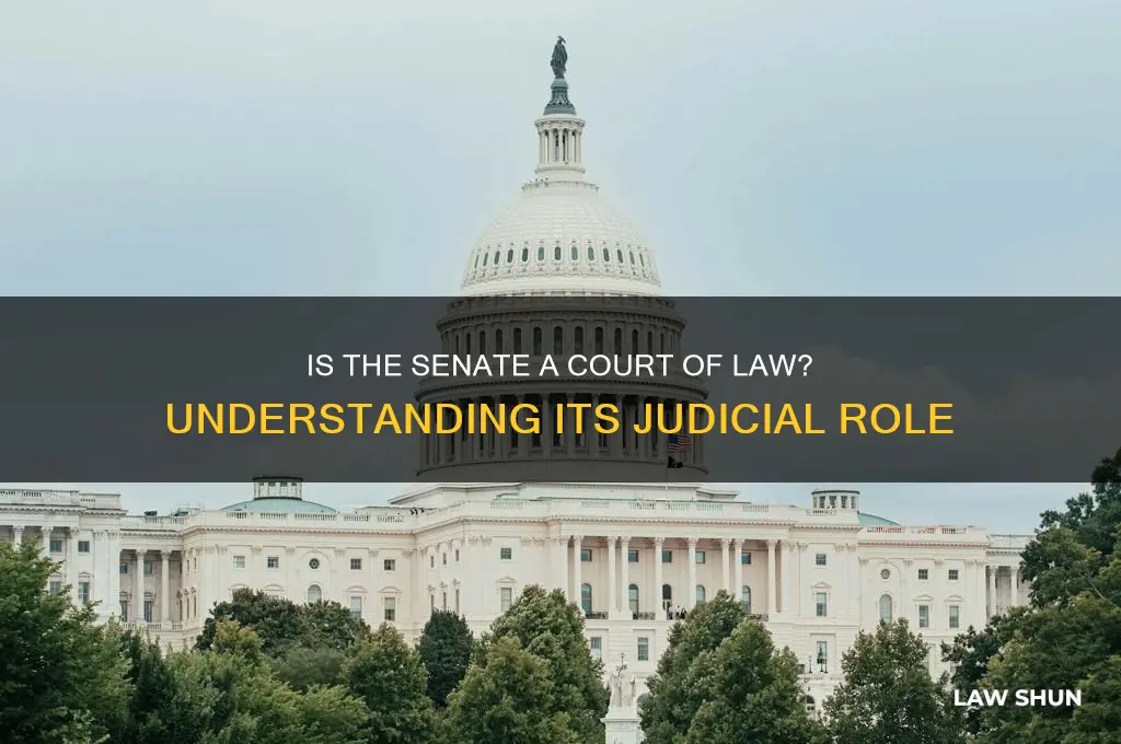 Is The Senate A Court Of Law? Understanding Its Judicial Role | LawShun