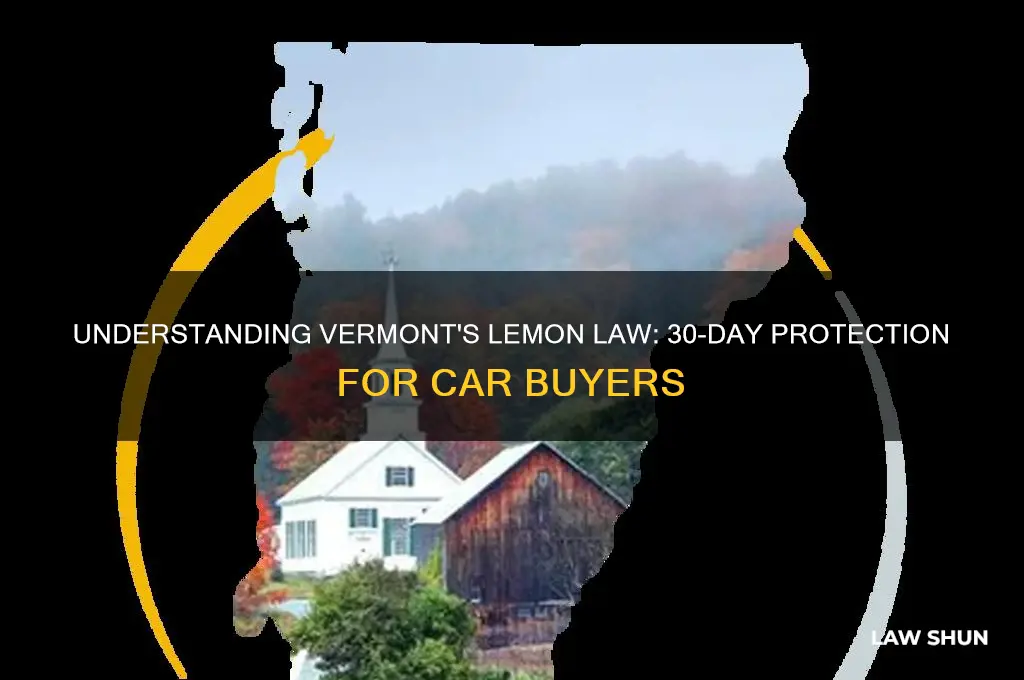 Understanding Vermont's Lemon Law: 30-Day Protection For Car Buyers ...