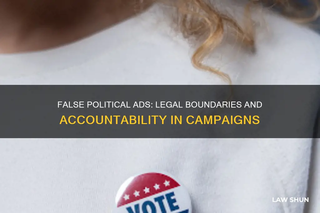 False Political Ads: Legal Boundaries And Accountability In Campaigns ...