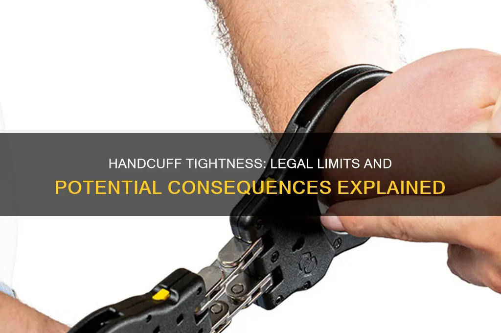 Handcuff Tightness: Legal Limits And Potential Consequences Explained ...