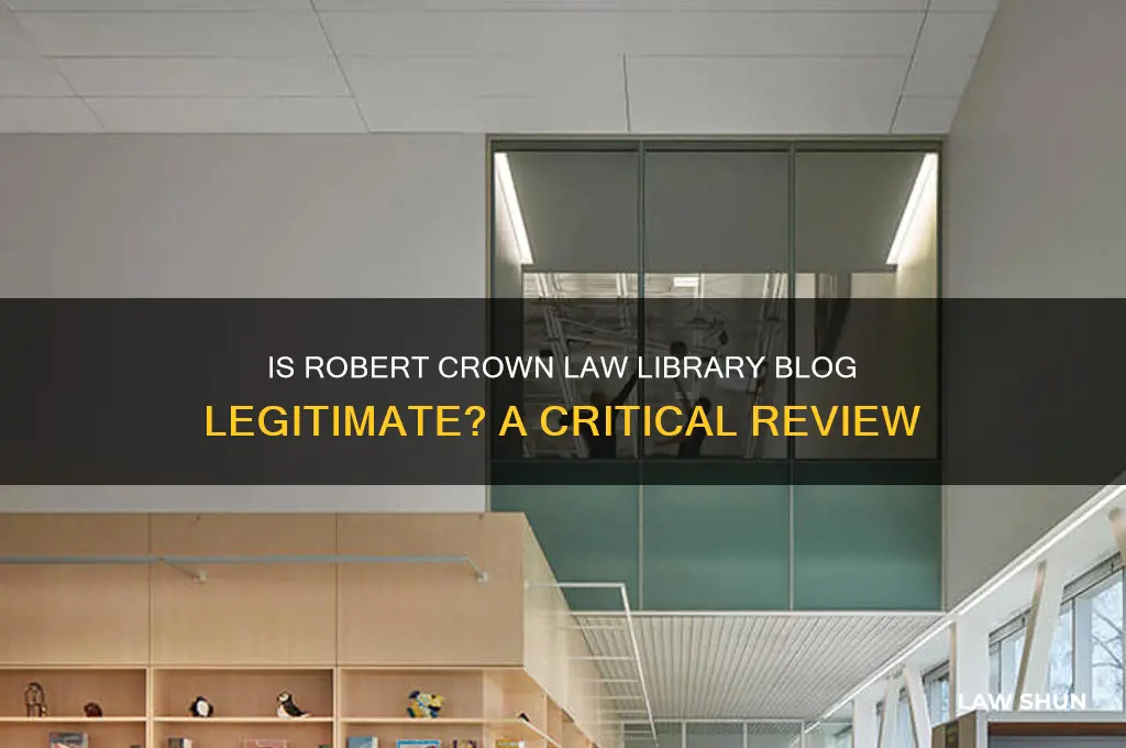 Is Robert Crown Law Library Blog Legitimate? A Critical Review | LawShun