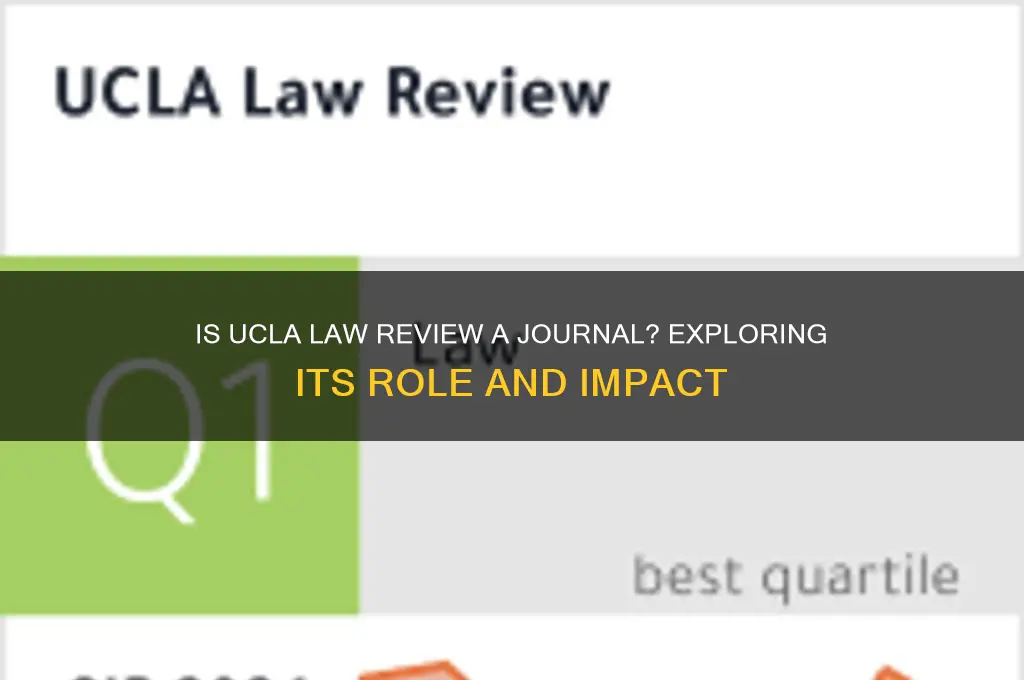 Is Ucla Law Review A Journal? Exploring Its Role And Impact | LawShun