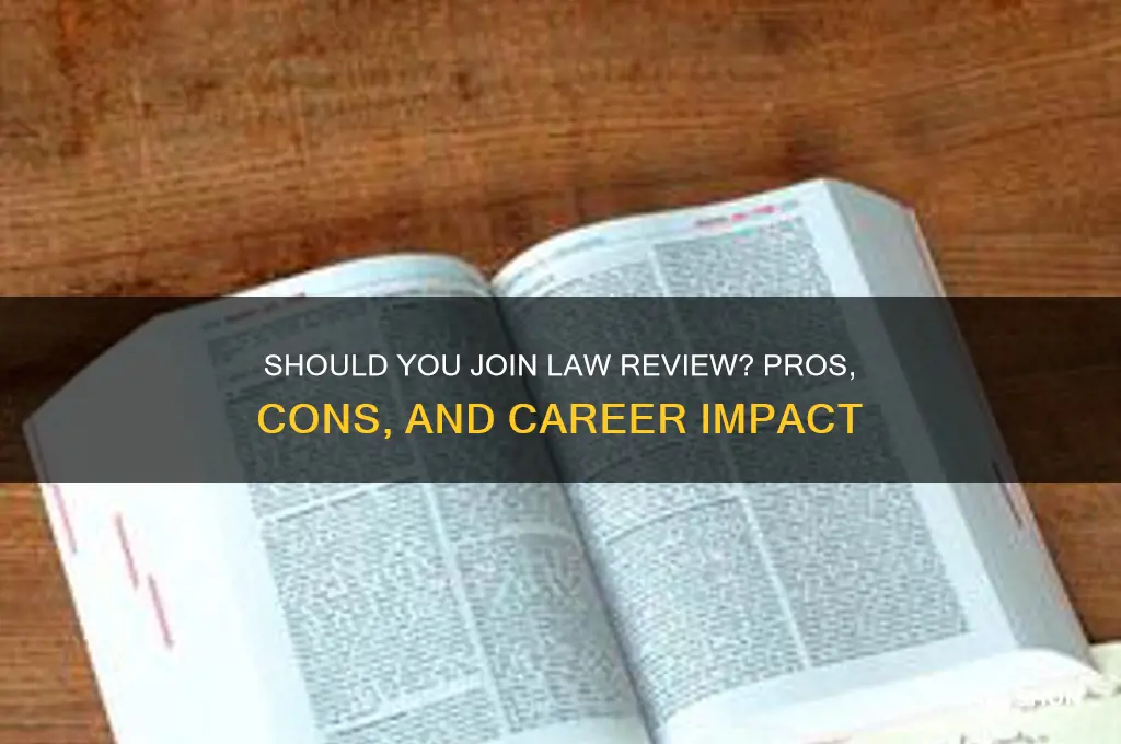 Should You Join Law Review? Pros, Cons, And Career Impact | LawShun