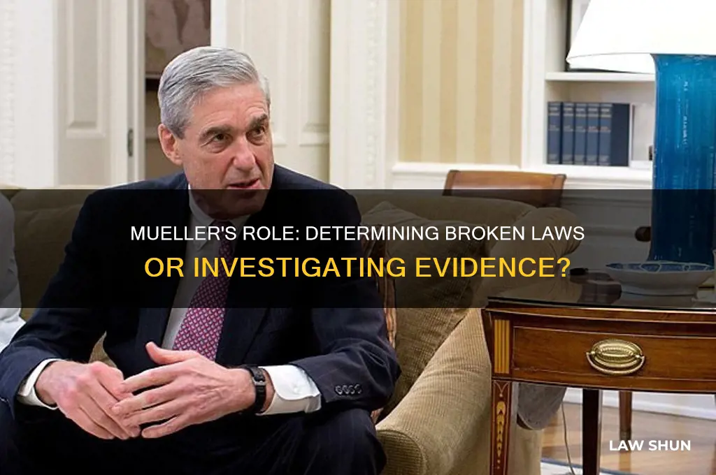 Mueller's Role: Determining Broken Laws Or Investigating Evidence ...