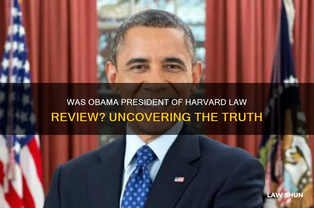Was Obama President Of Harvard Law Review? Uncovering The Truth | LawShun