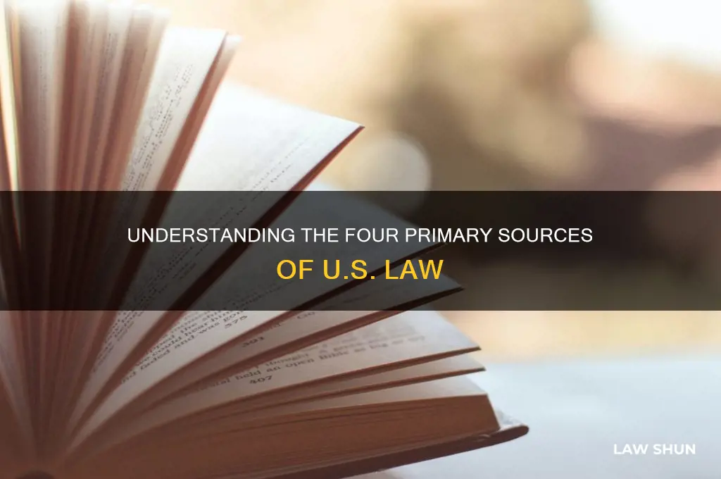 Understanding The Four Primary Sources Of U.S. Law | LawShun