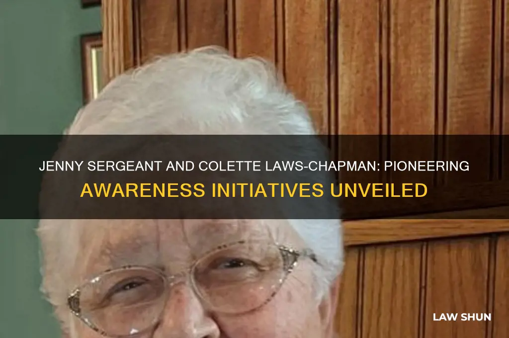 Jenny Sergeant And Colette Laws-Chapman: Pioneering Awareness ...