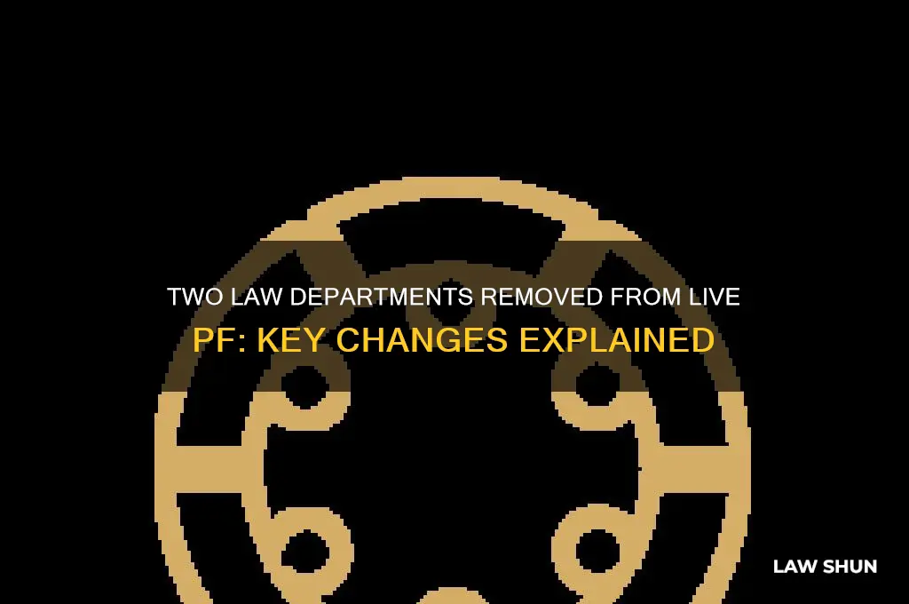 Two Law Departments Removed From Live Pf: Key Changes Explained | LawShun