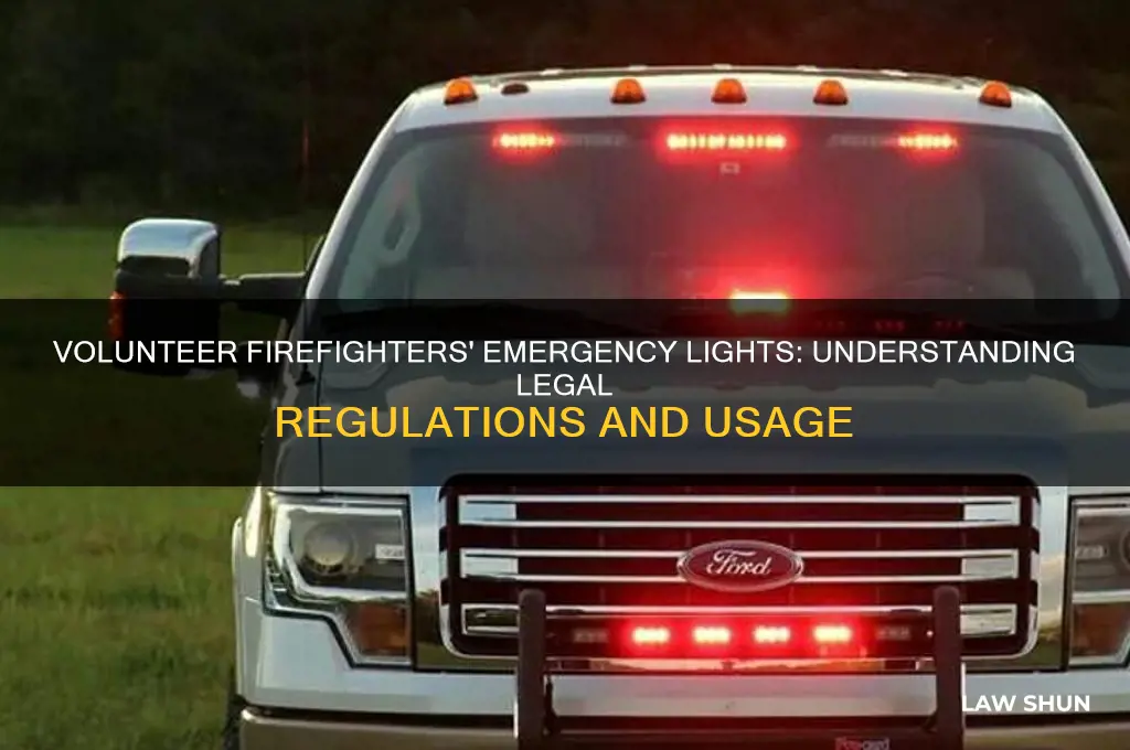 Volunteer Firefighters' Emergency Lights: Understanding Legal ...