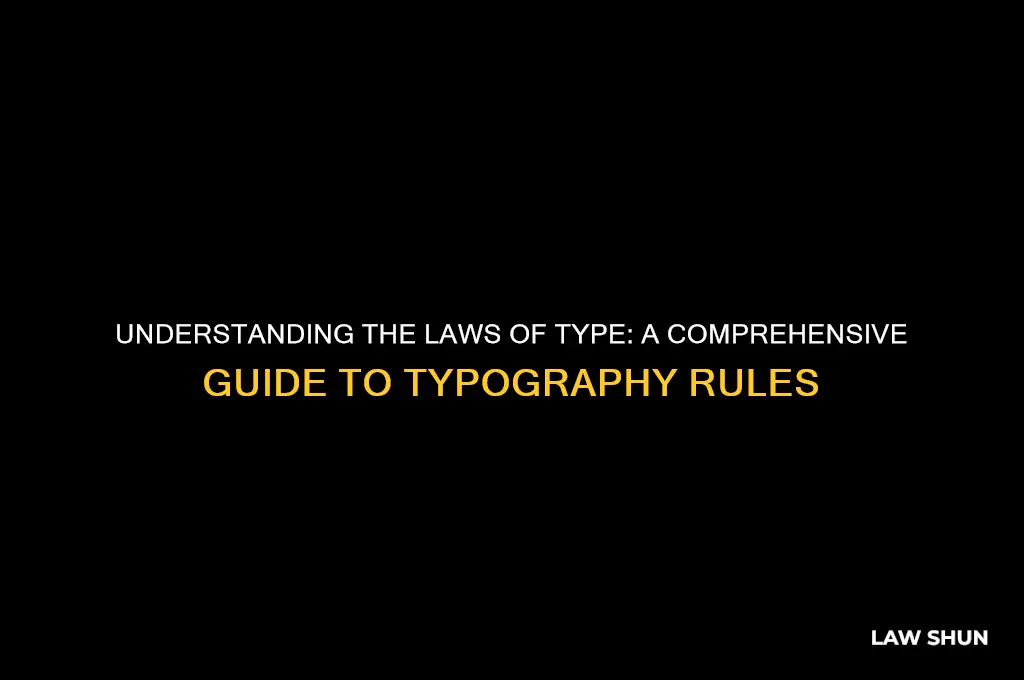 Understanding The Laws Of Type: A Comprehensive Guide To Typography ...