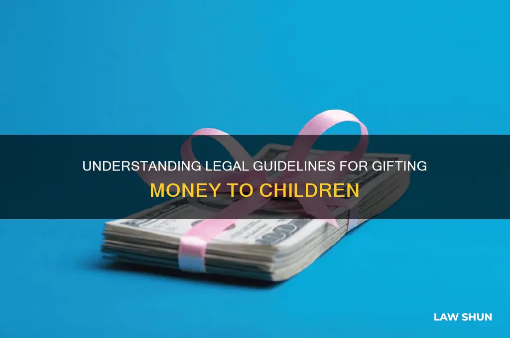 Understanding Legal Guidelines For Gifting Money To Children | LawShun