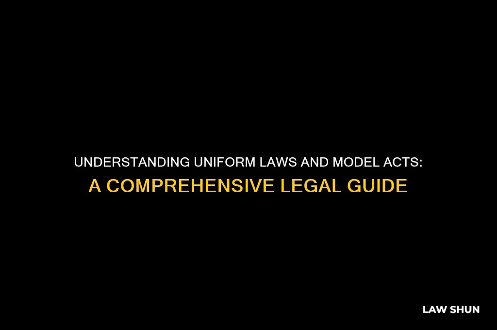 Understanding Uniform Laws And Model Acts: A Comprehensive Legal Guide ...
