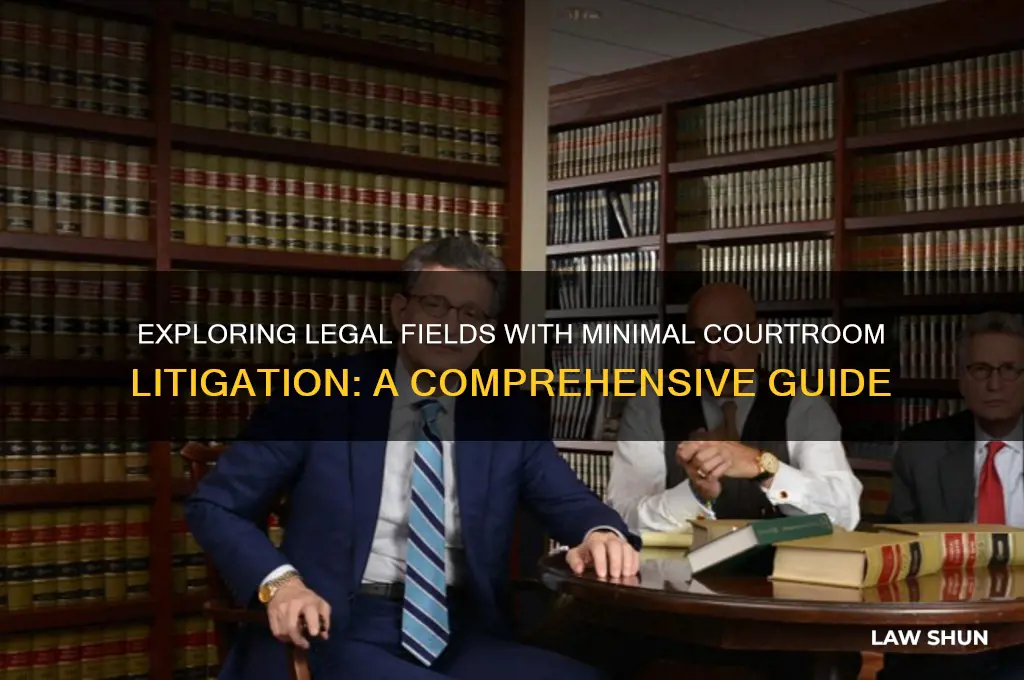 Exploring Legal Fields With Minimal Courtroom Litigation: A ...