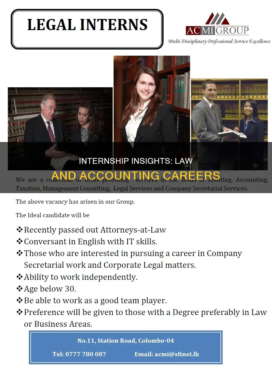 Internship Insights: Law And Accounting Careers | LawShun