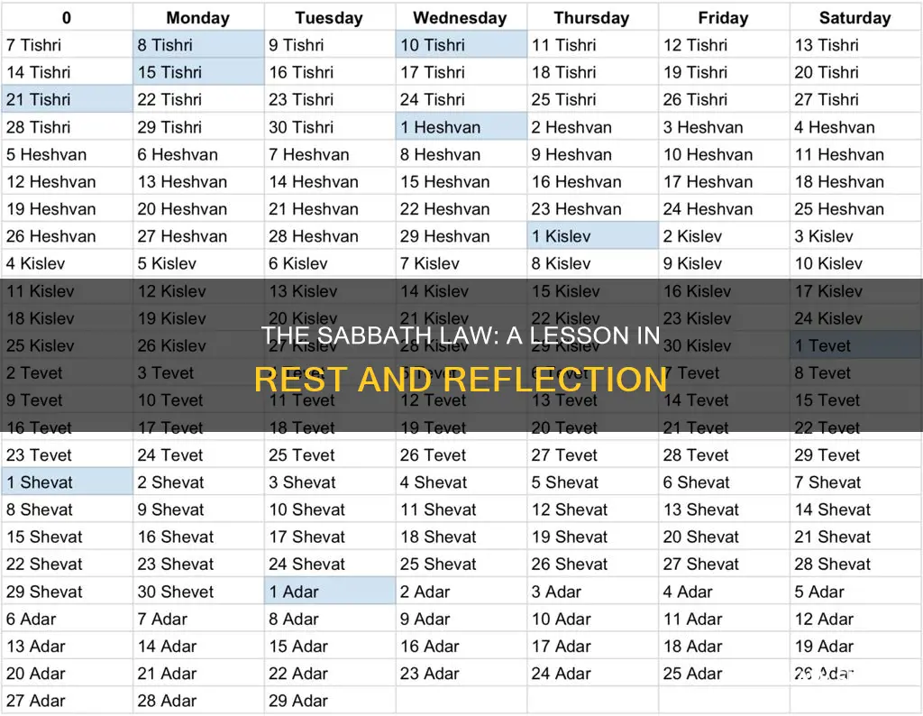The Sabbath Law: A Lesson In Rest And Reflection | LawShun