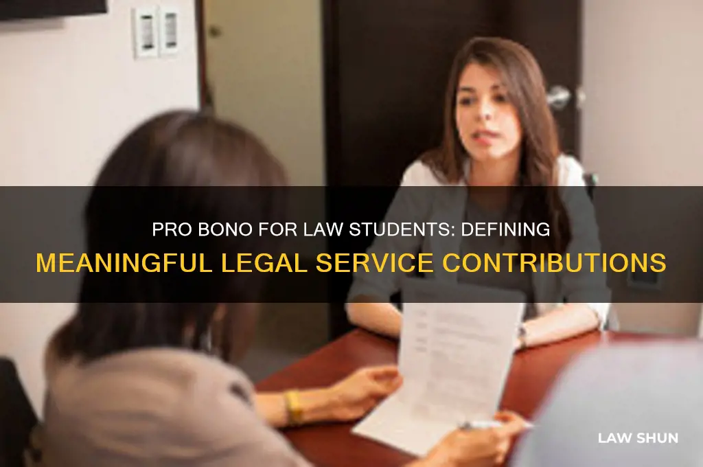 Pro Bono For Law Students: Defining Meaningful Legal Service ...