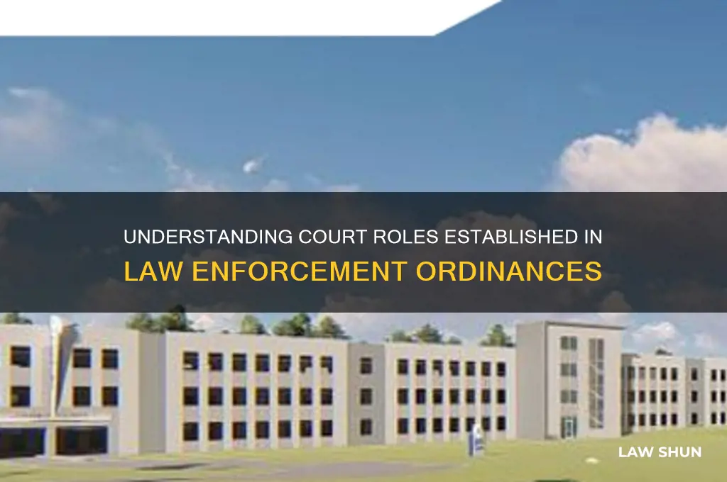 Understanding Court Roles Established In Law Enforcement Ordinances ...