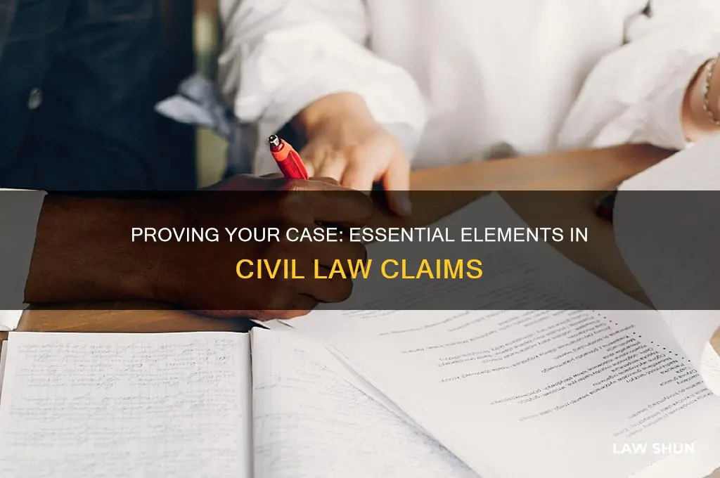 Proving Your Case: Essential Elements In Civil Law Claims | LawShun