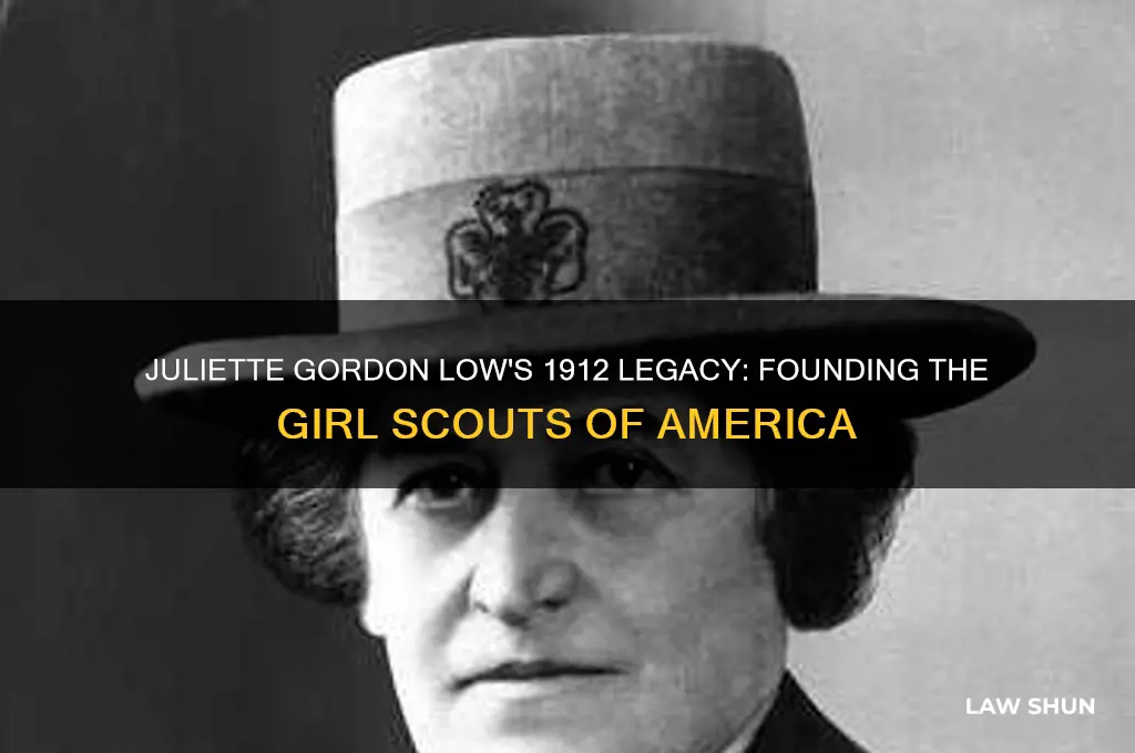 Juliette Gordon Low's 1912 Legacy: Founding The Girl Scouts Of America ...