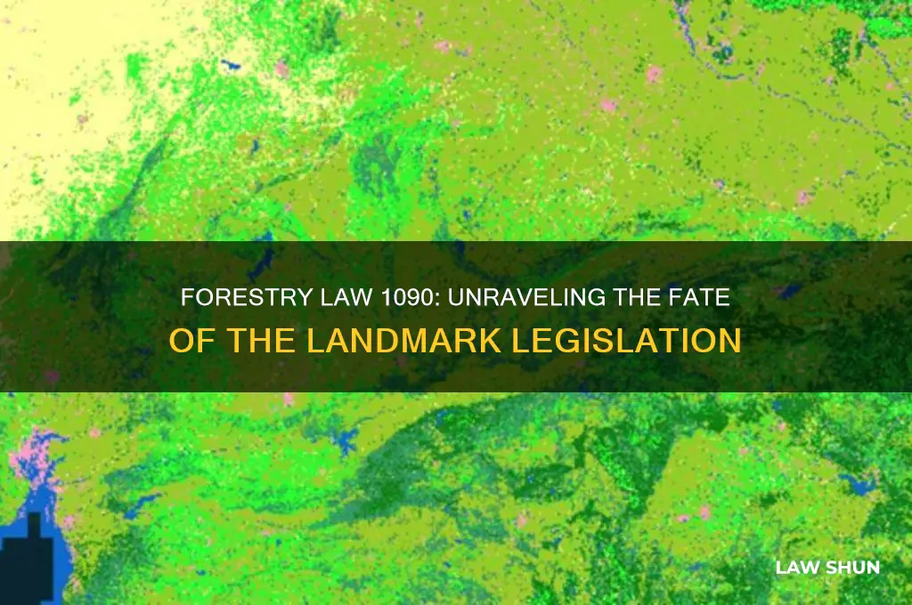 Forestry Law 1090: Unraveling The Fate Of The Landmark Legislation ...