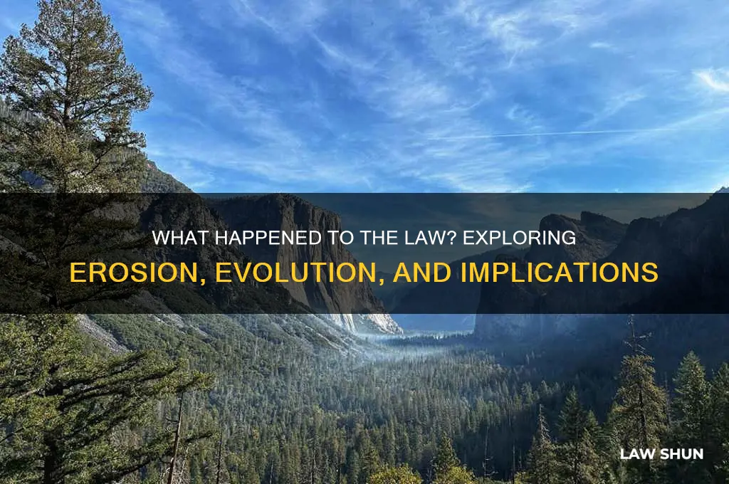 What Happened To The Law? Exploring Erosion, Evolution, And ...