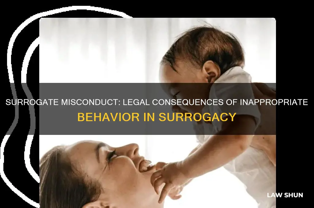 Surrogate Misconduct: Legal Consequences Of Inappropriate Behavior In ...
