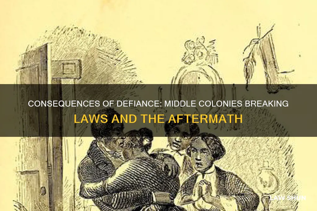 Consequences Of Defiance: Middle Colonies Breaking Laws And The ...