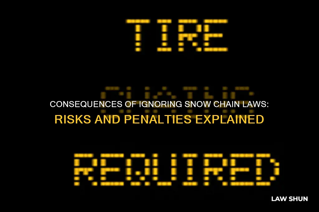 Consequences Of Ignoring Snow Chain Laws: Risks And Penalties Explained ...