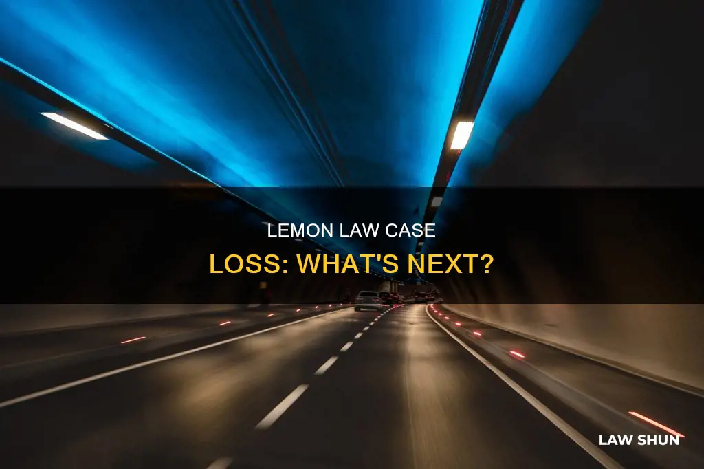 Lemon Law Case Loss: What's Next? | LawShun