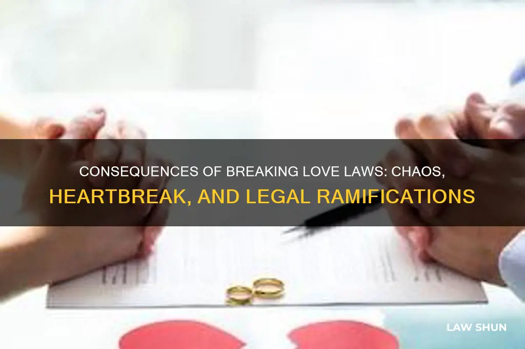 Consequences Of Breaking Love Laws: Chaos, Heartbreak, And Legal ...