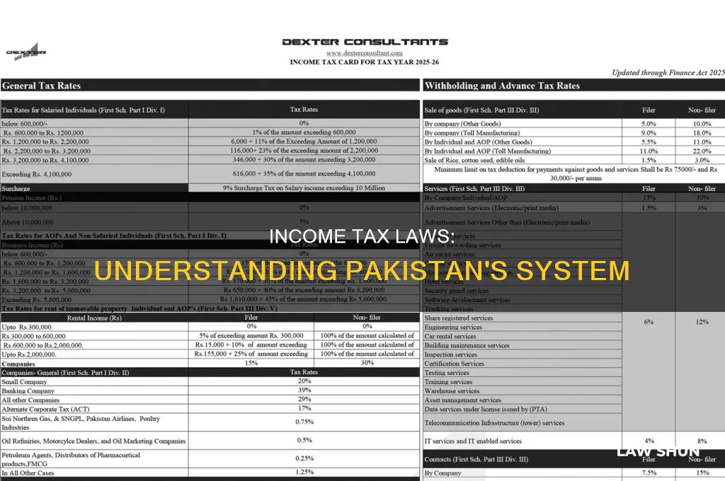 Income Tax Laws: Understanding Pakistan's System | LawShun