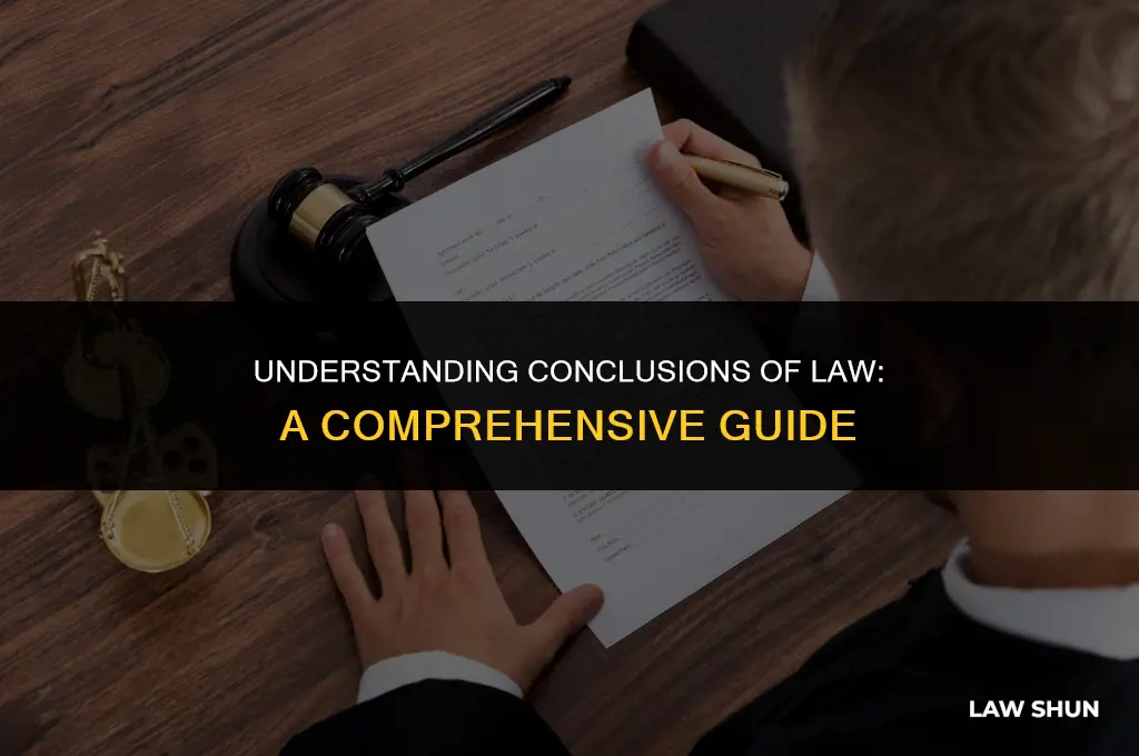 Understanding Conclusions Of Law: A Comprehensive Guide | LawShun