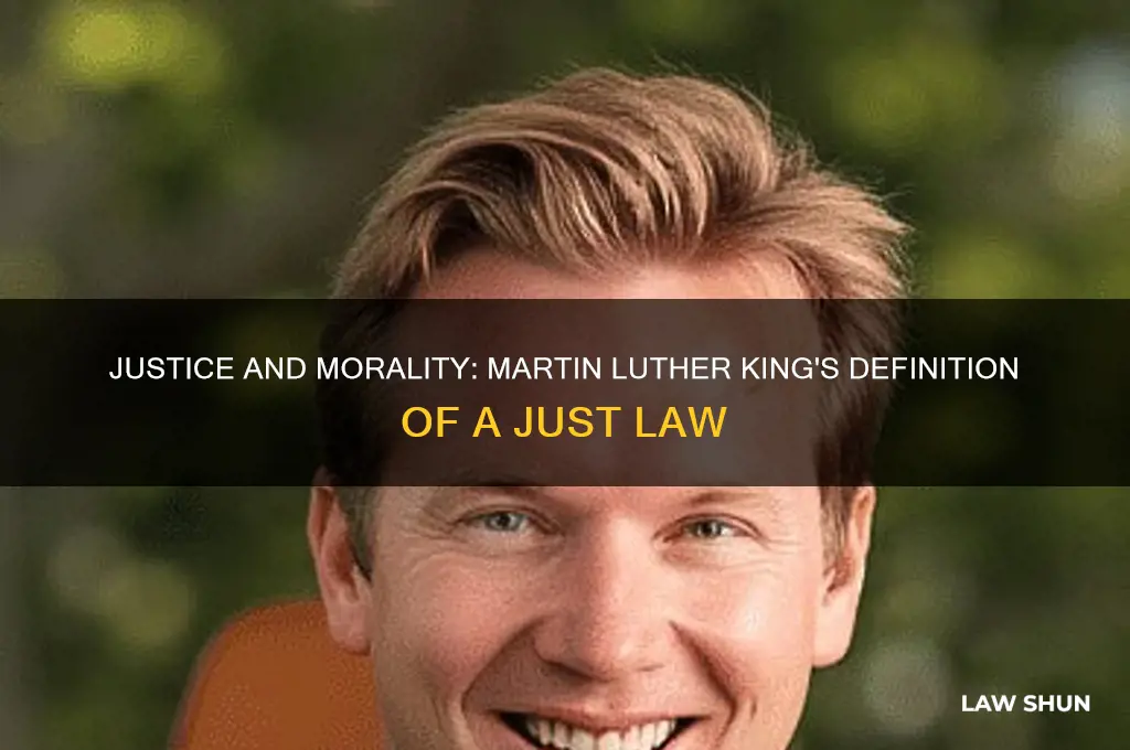 Justice And Morality: Martin Luther King's Definition Of A Just Law ...
