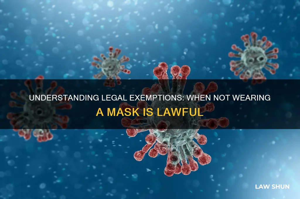 Understanding Legal Exemptions: When Not Wearing A Mask Is Lawful | LawShun
