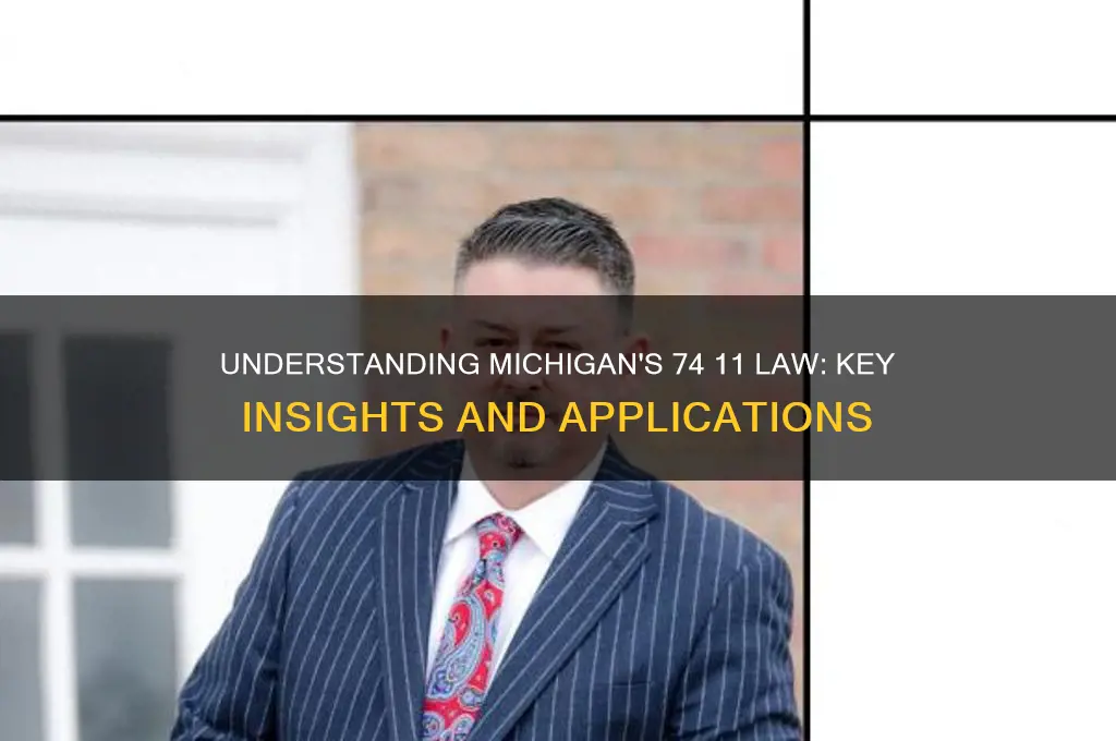 Understanding Michigan's 74 11 Law: Key Insights And Applications | LawShun