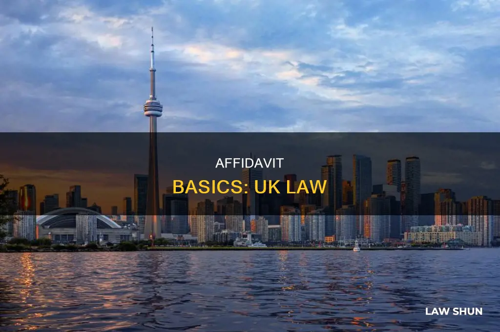 Affidavit Basics: Uk Law | LawShun