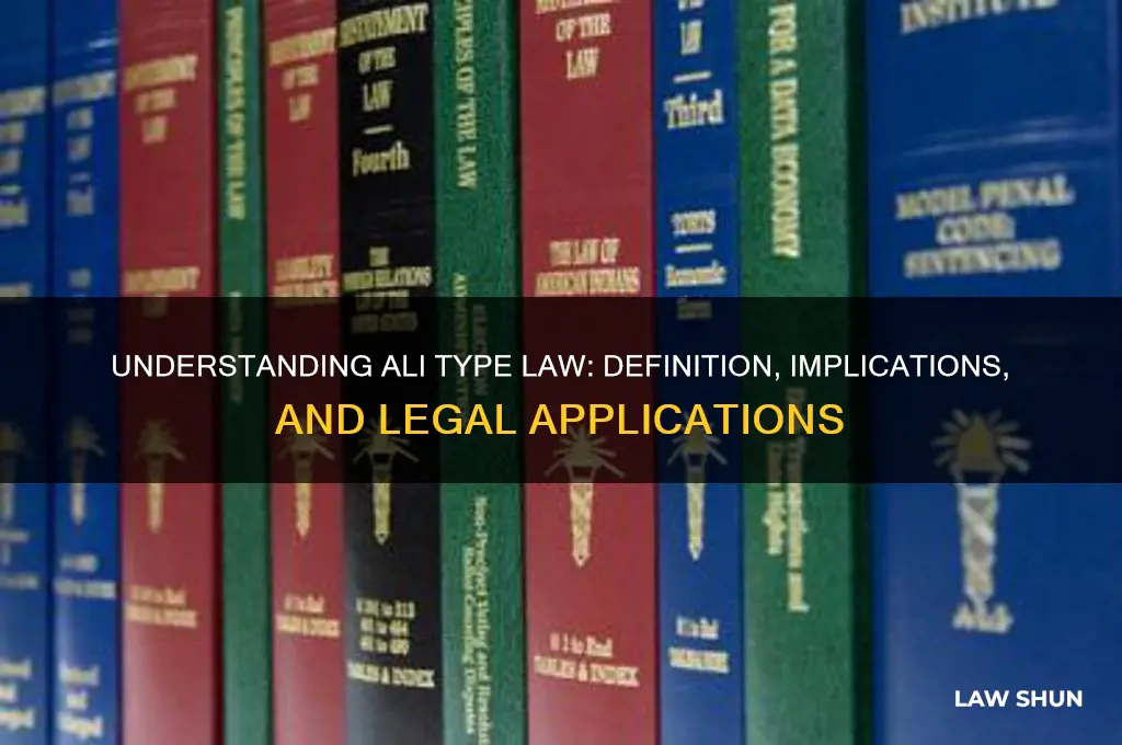 Understanding Ali Type Law: Definition, Implications, And Legal ...