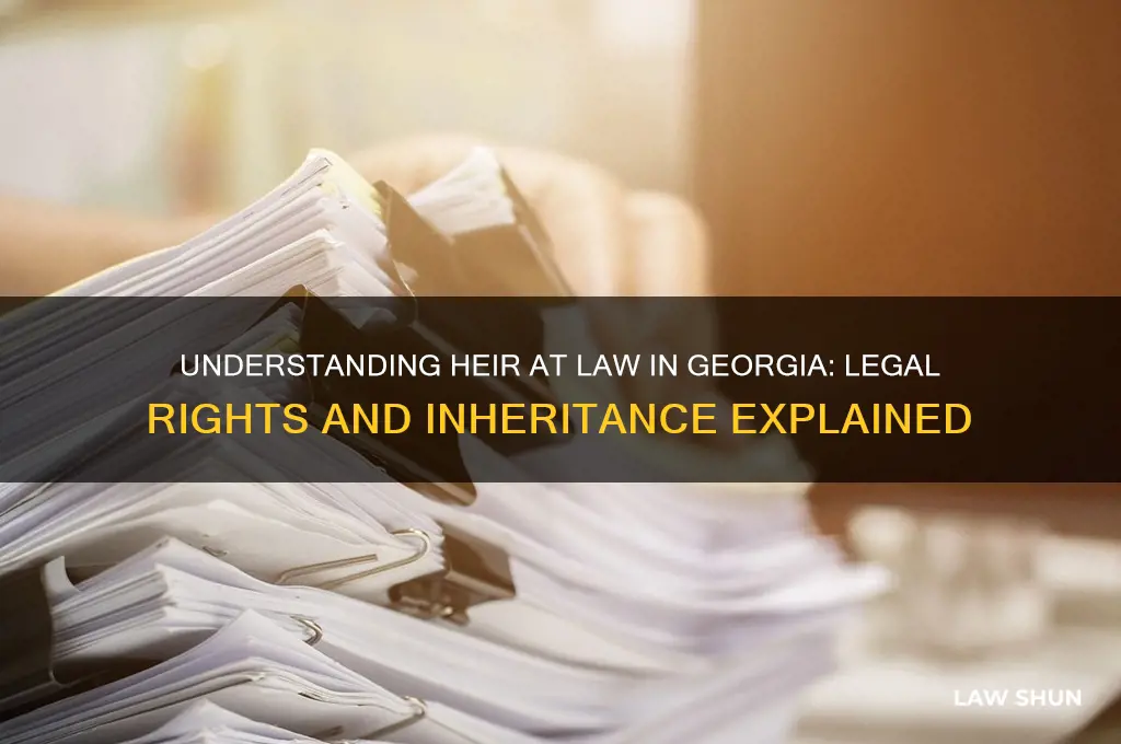 Understanding Heir At Law In Georgia: Legal Rights And Inheritance ...