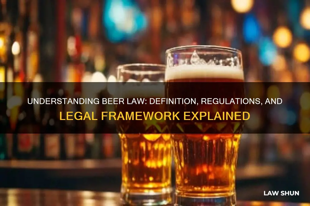Understanding Beer Law: Definition, Regulations, And Legal Framework ...