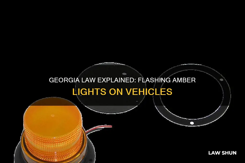 Georgia Law Explained: Flashing Amber Lights On Vehicles | LawShun