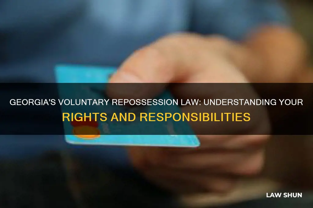 Georgia's Voluntary Repossession Law: Understanding Your Rights And ...