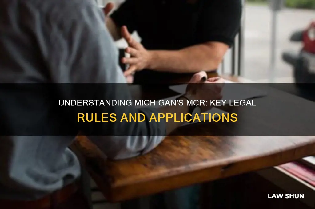 Understanding Michigan's Mcr: Key Legal Rules And Applications | LawShun