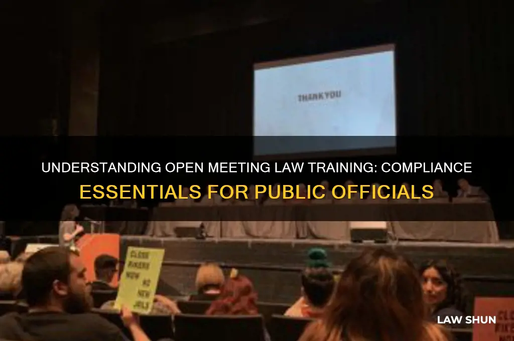 Understanding Open Meeting Law Training: Compliance Essentials For ...
