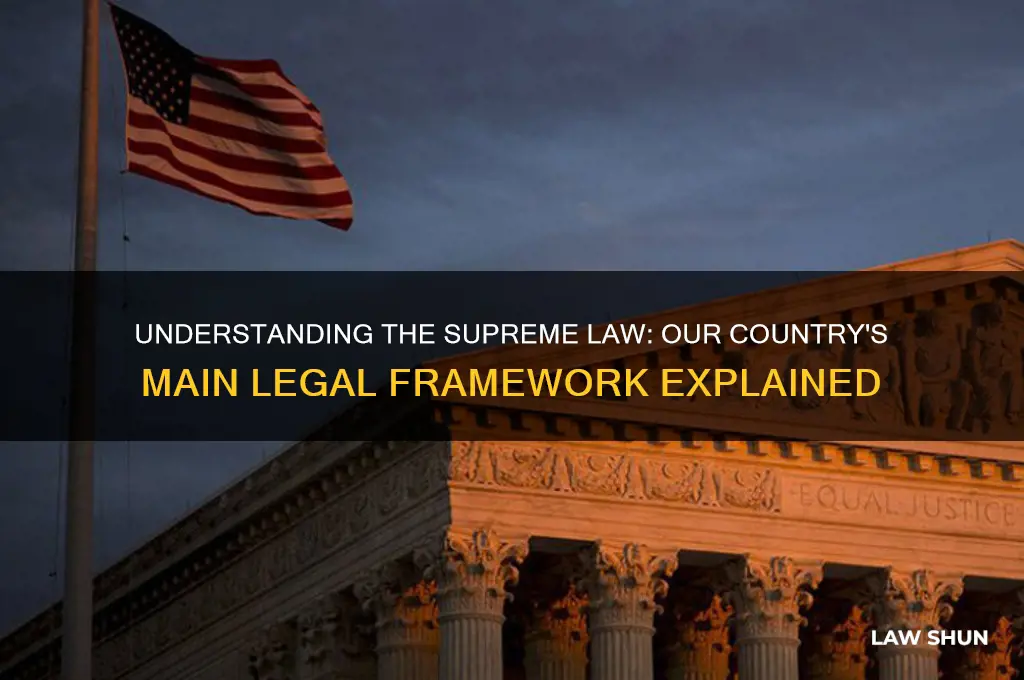 Understanding The Supreme Law: Our Country's Main Legal Framework ...