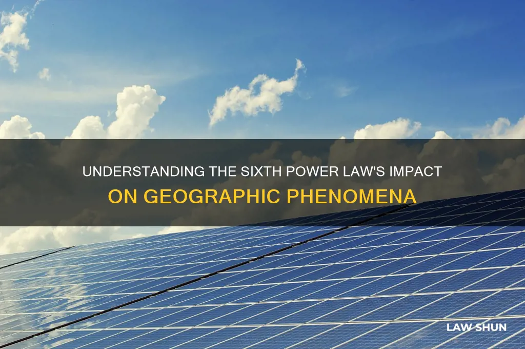 Understanding The Sixth Power Law's Impact On Geographic Phenomena ...