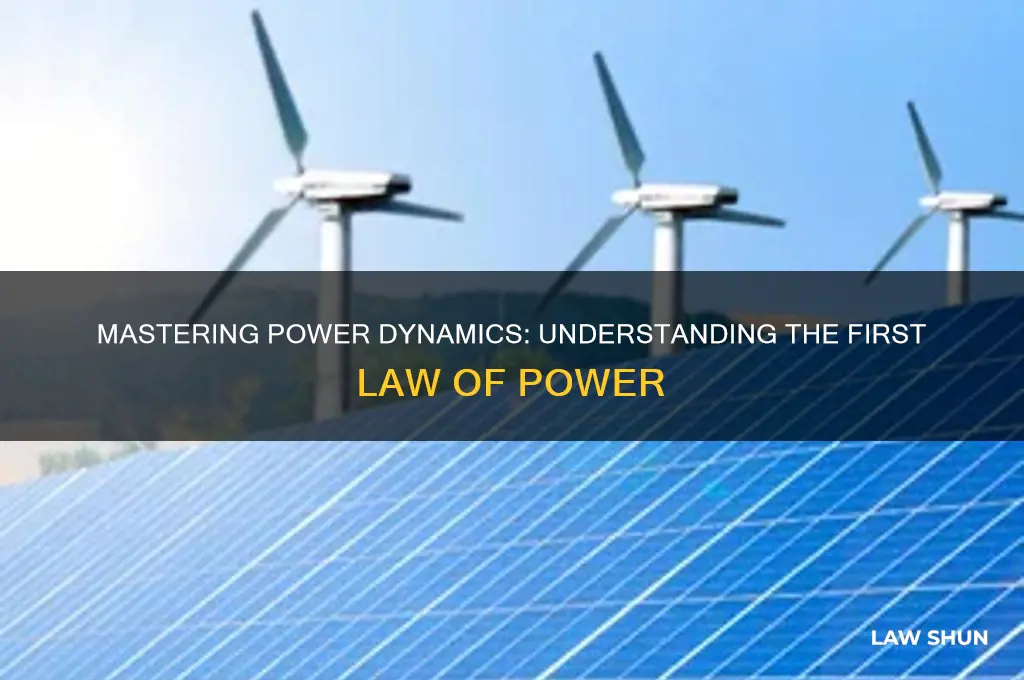 Mastering Power Dynamics: Understanding The First Law Of Power | LawShun